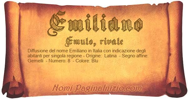 Emiliano: significato del nome, curiosità, onomastico Emiliano: significato del nome, curiosità, onomastico